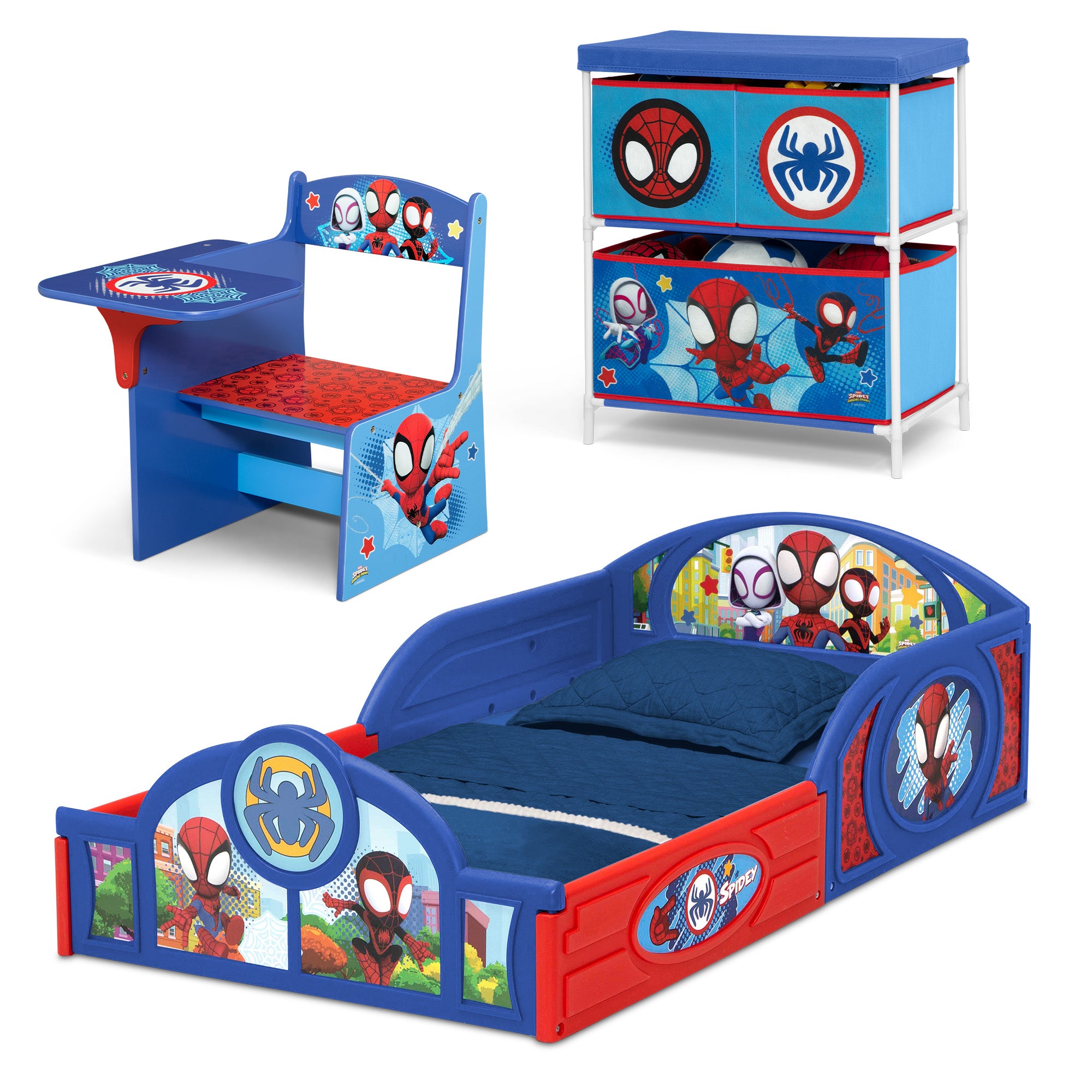 Spidey and His Amazing Friends 3-Piece Toddler Bedroom Set | Delta Children