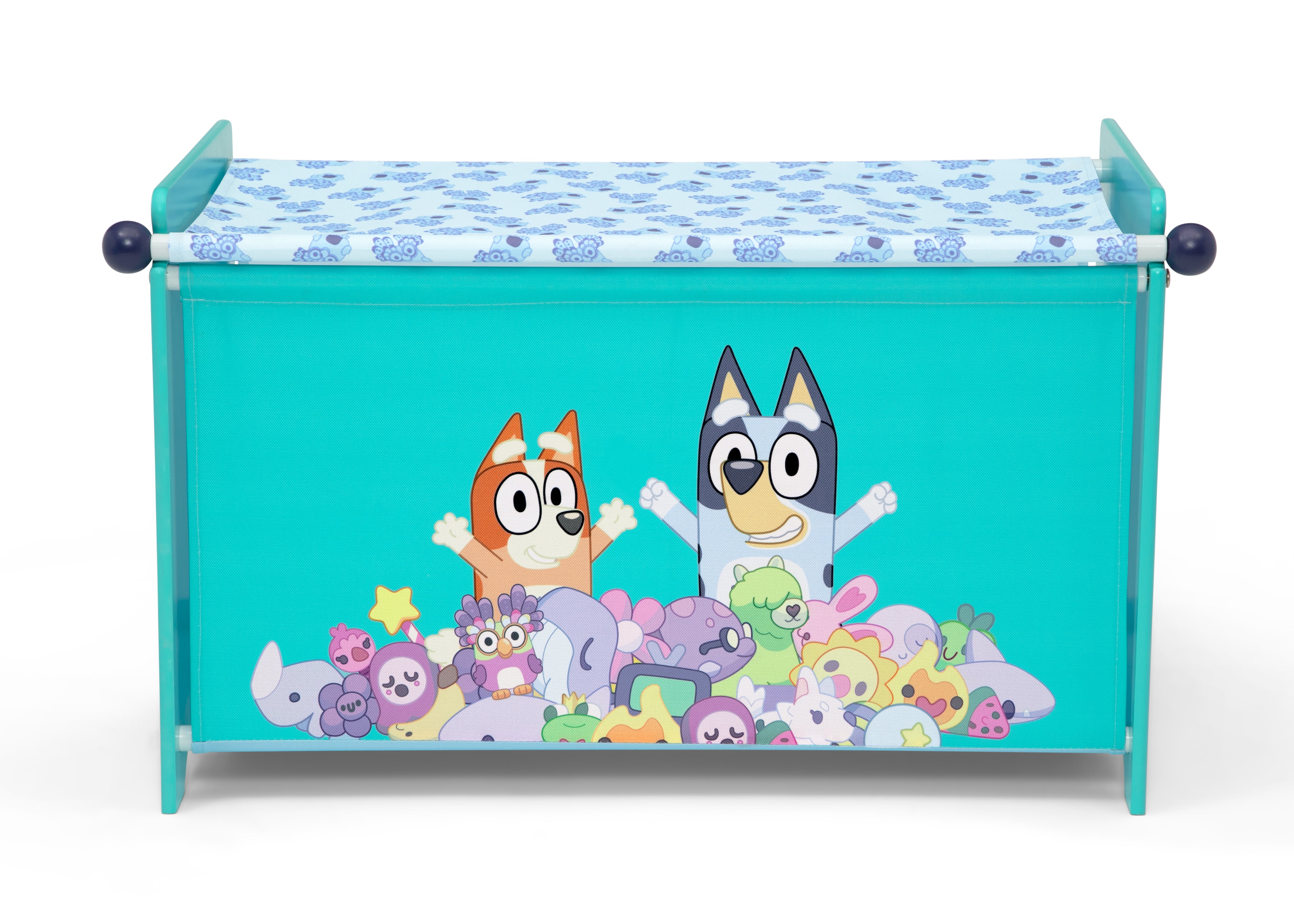 Bluey Toy Box with Retractable Fabric Top | Delta Children