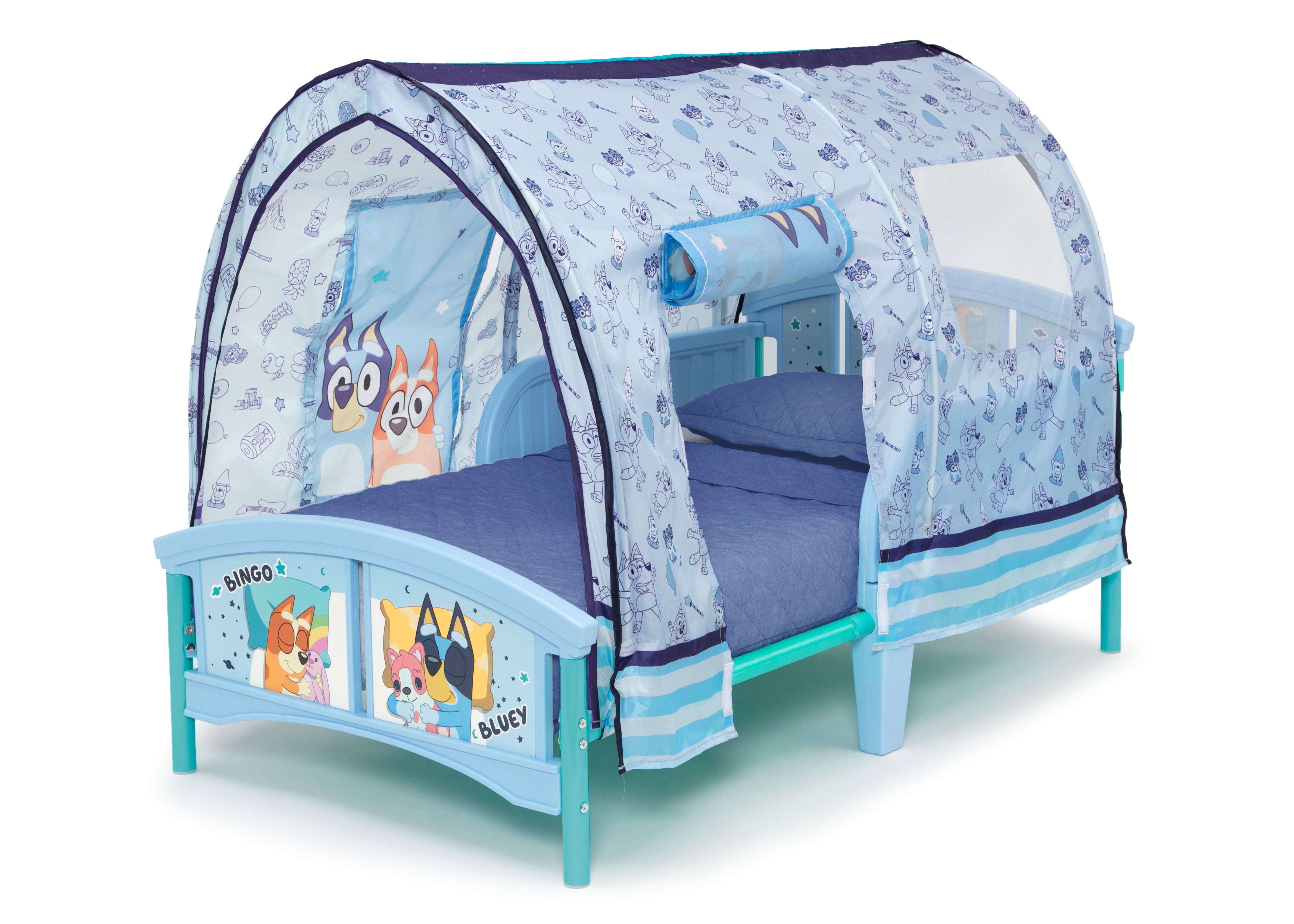 Bluey Plastic Toddler Bed with Tent | Delta Children