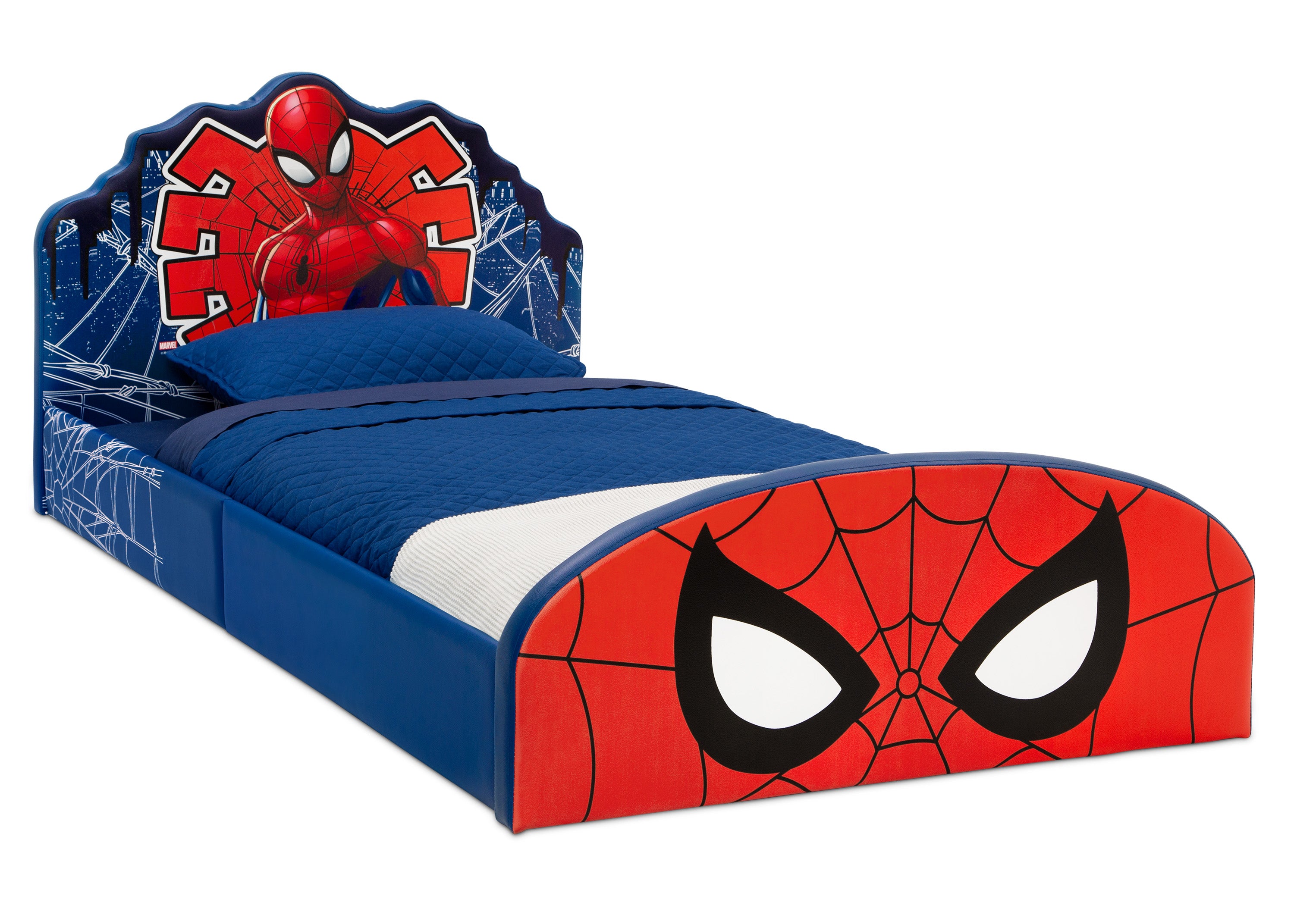 Marvel Spider-Man Upholstered Twin Bed | Delta Children