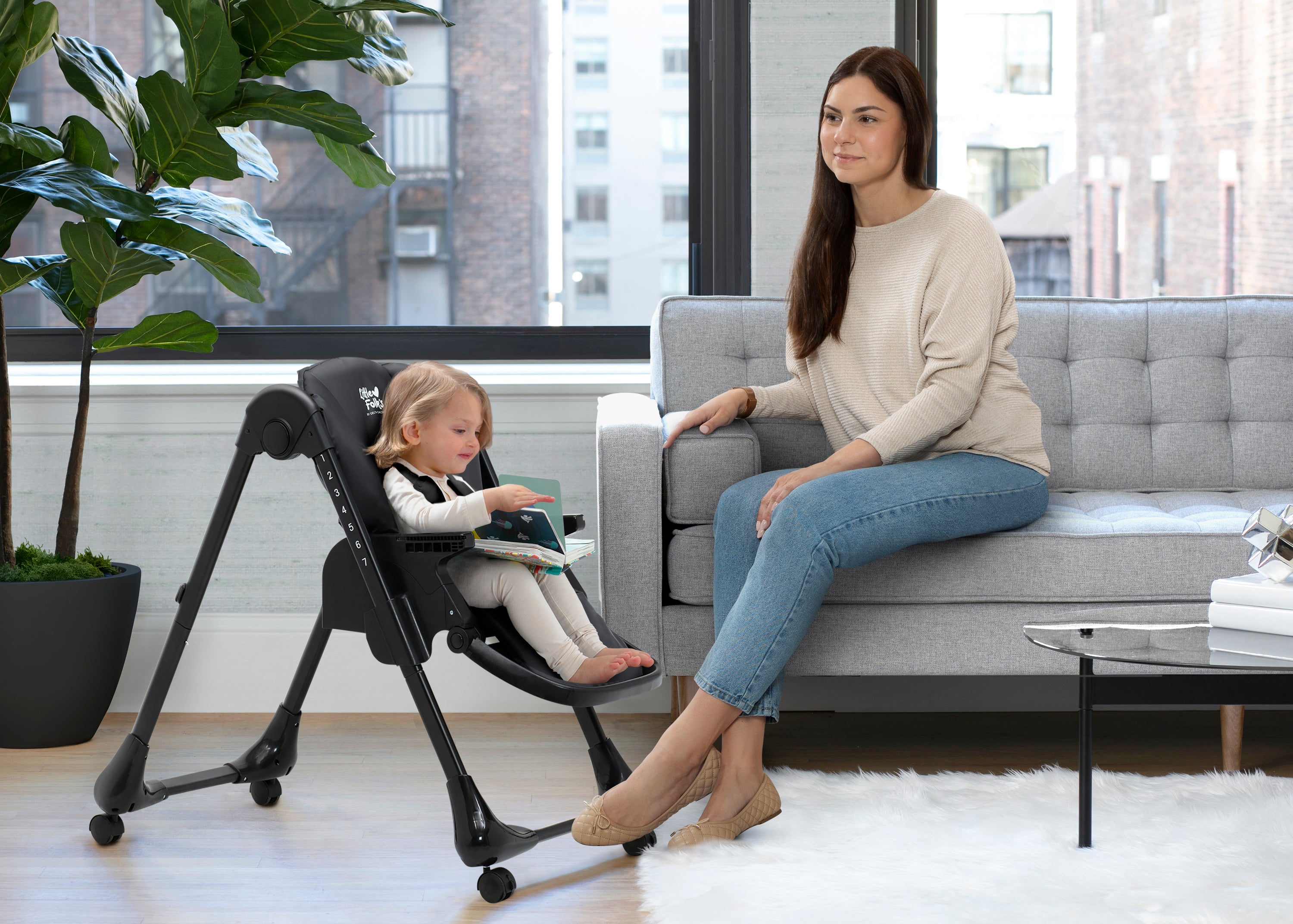 2-in-1 SlimFold High Chair for Babies and Toddler | Delta Children