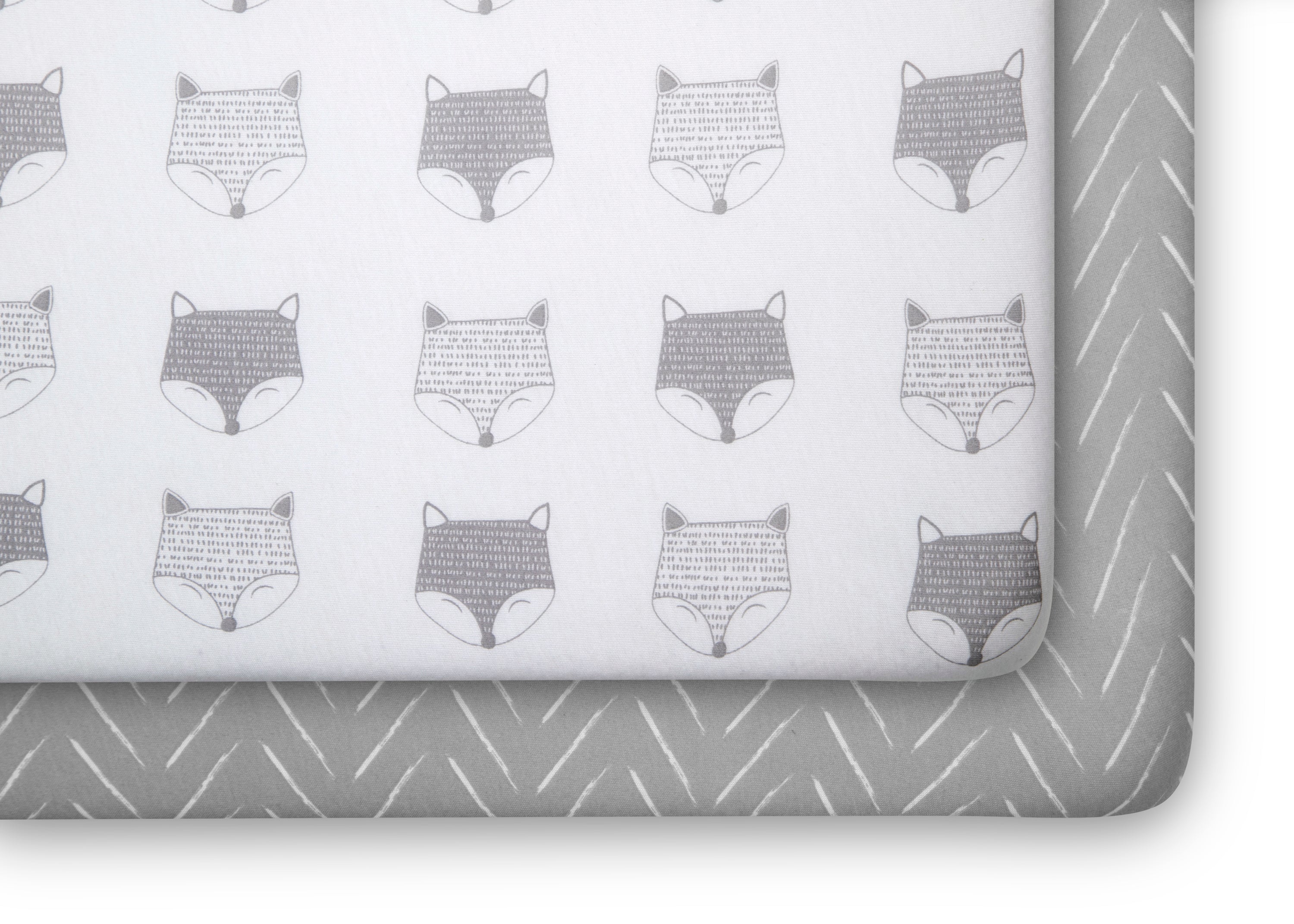 Indie Fox Fitted Crib Sheets - 2 Pack - Delta Children