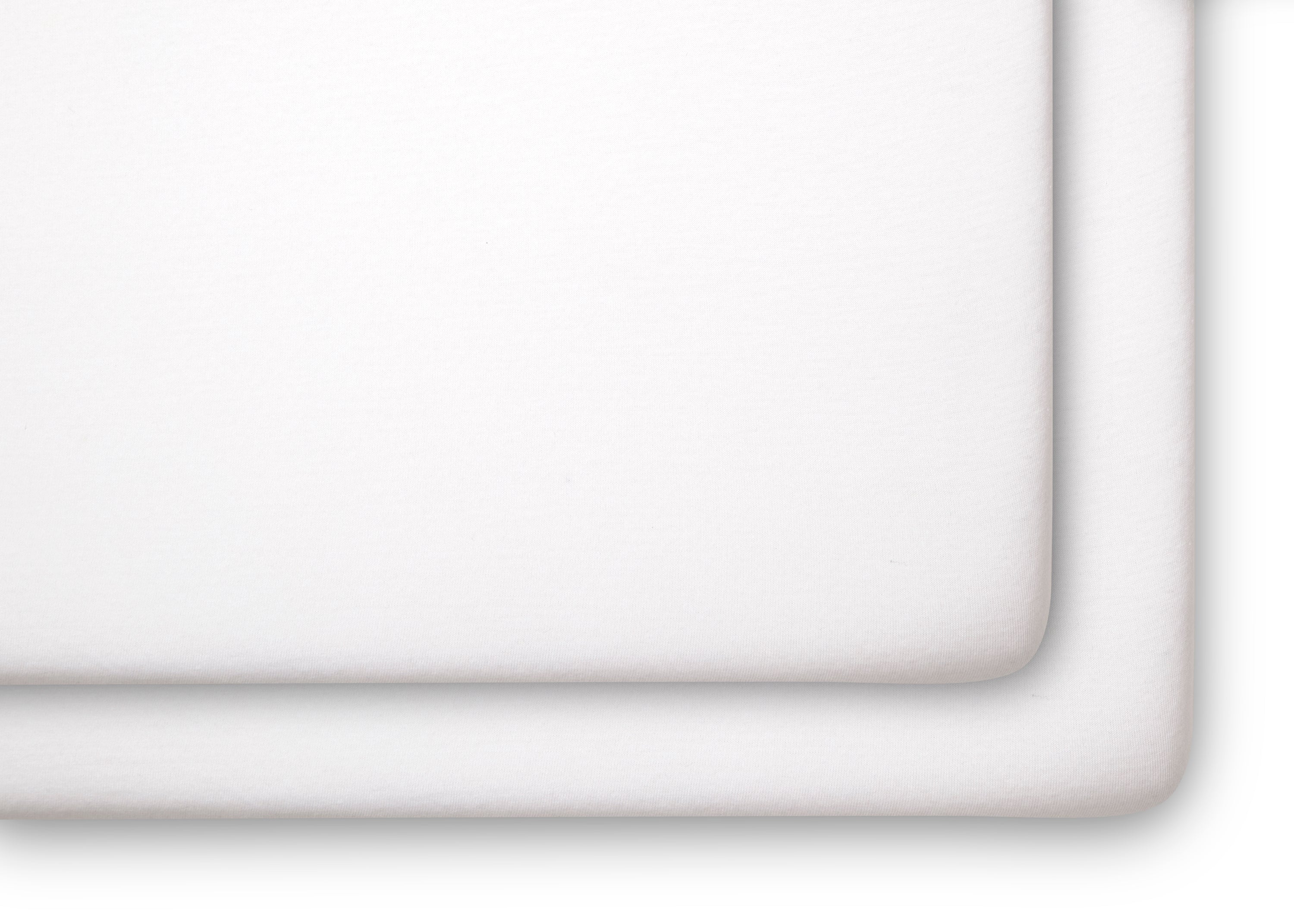 Fitted Crib Sheets - 2 Pack, White - Delta Children
