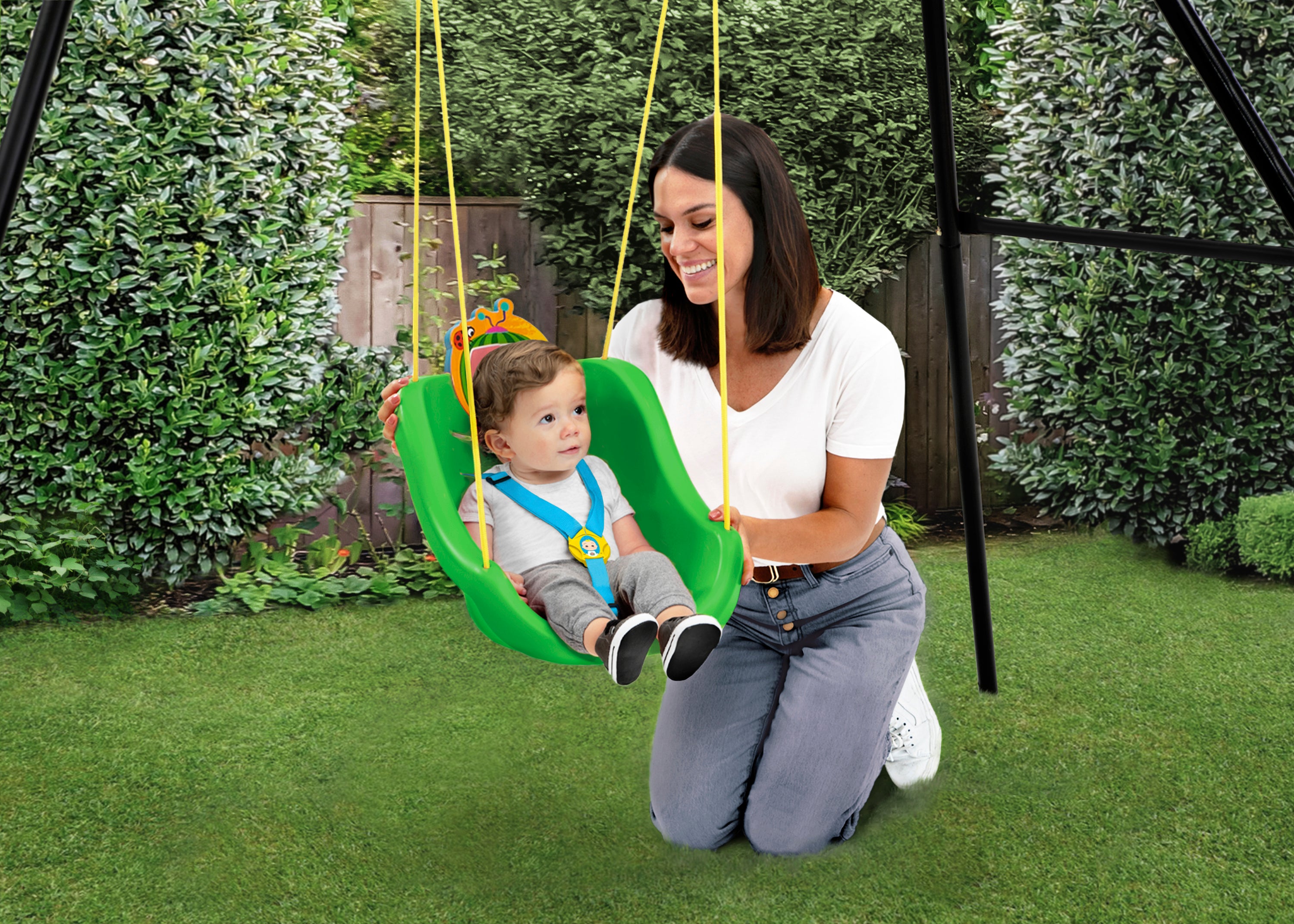 Cocomelon 2-In-1 Outdoor Swing - Delta Children