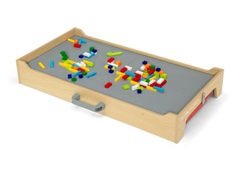 Play N Store Building Bricks Play Table with 100+ Play Bricks Included ...