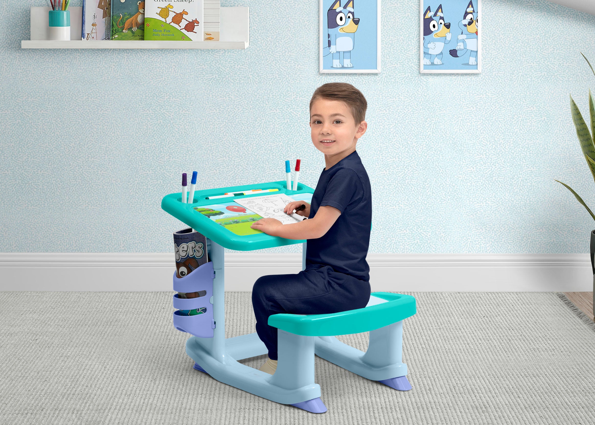 Bluey Draw and Play Desk | Delta Children