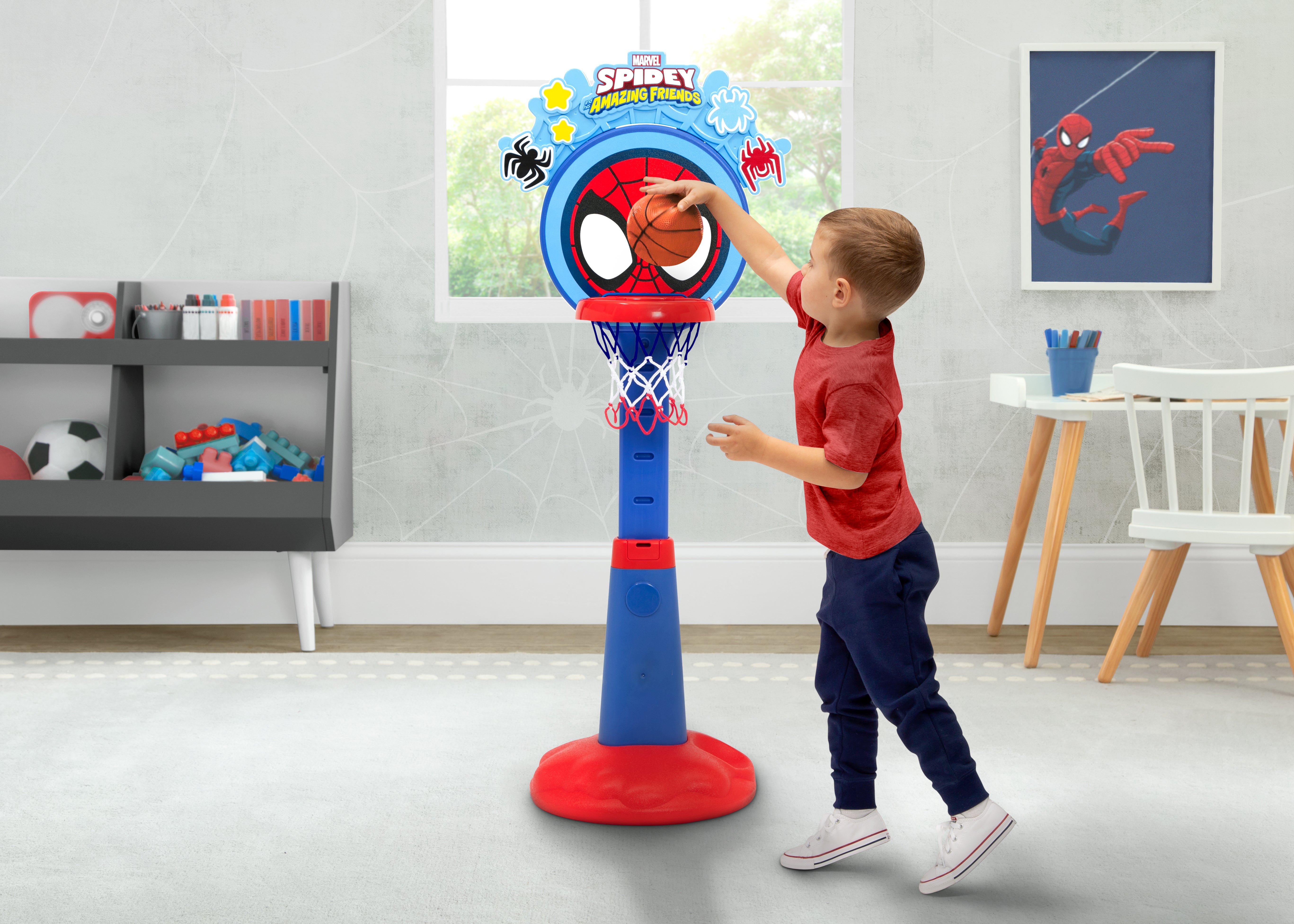 Spidey and His Amazing Friends Plastic Basketball Set | Delta Children