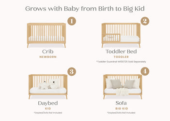 Jordan 4-In-1 Convertible Crib - Delta Children