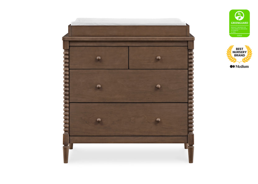 Saint 4 Drawer Dresser with Changing Top and Interlocking Drawers ...
