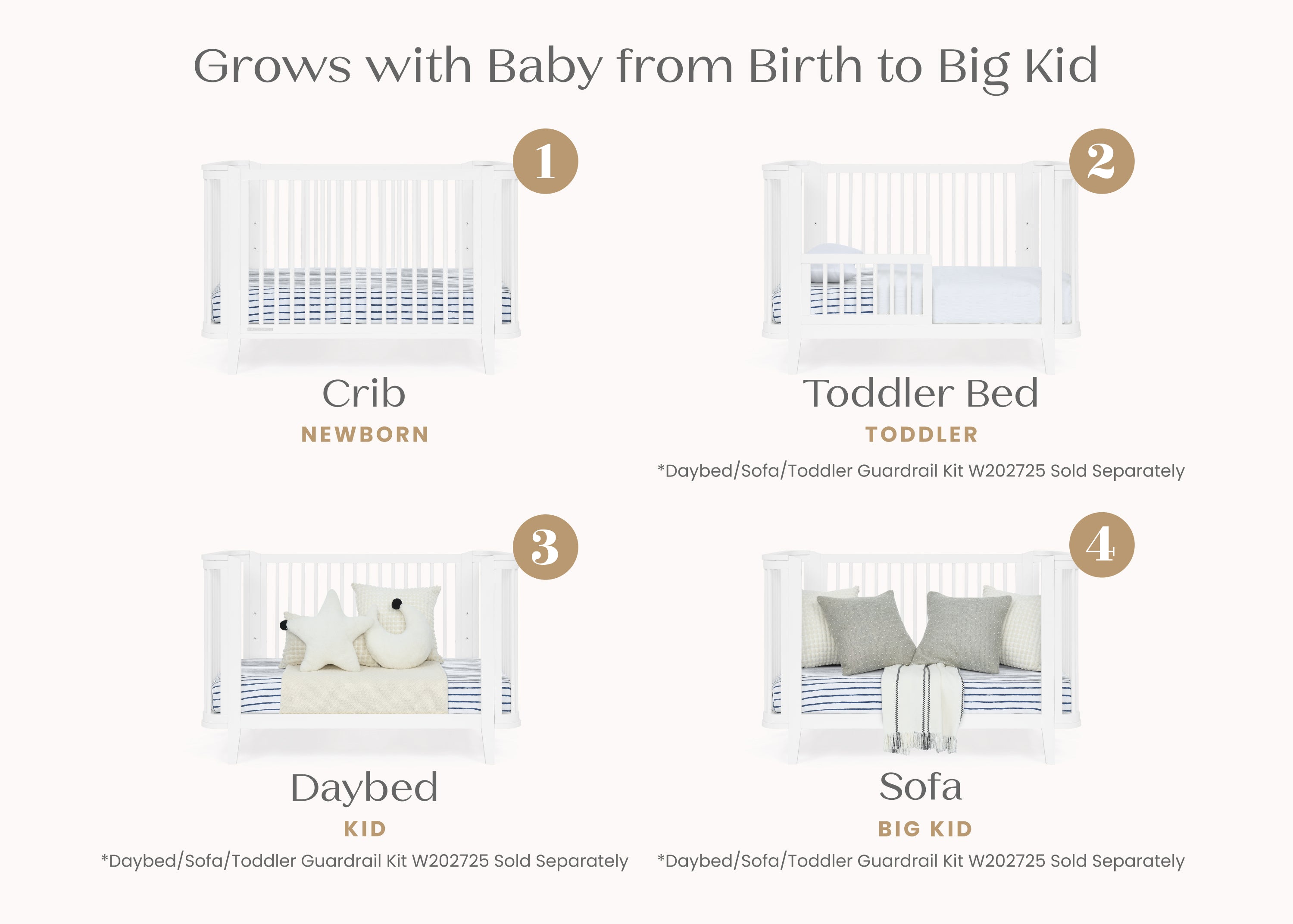 Noah 4-in-1 Convertible Crib | Delta Children