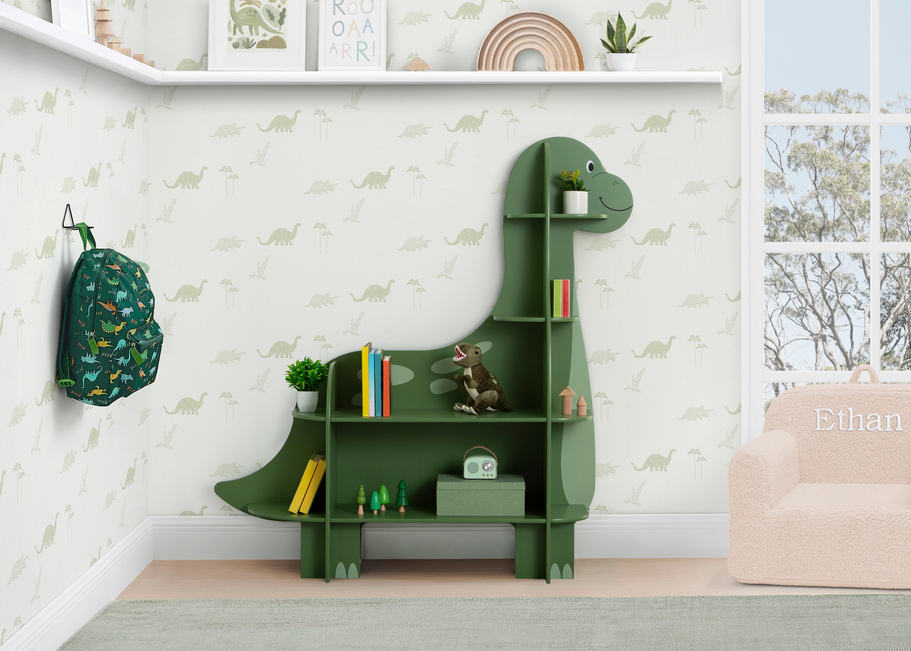 Dinosaur Character Bookcase | Delta Children