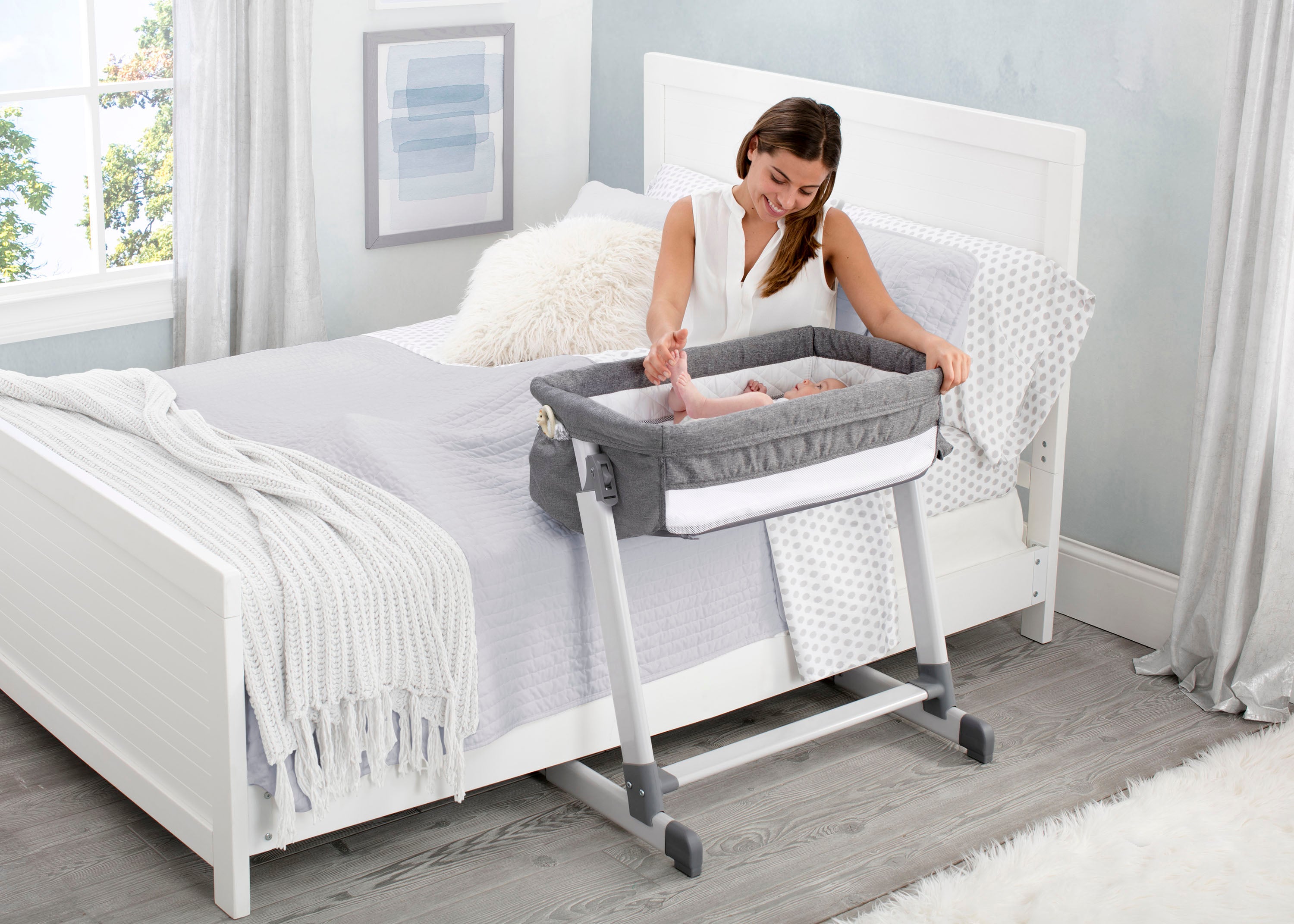 Simmons Kids® By the Bed City Sleeper Bassinet - Delta Children