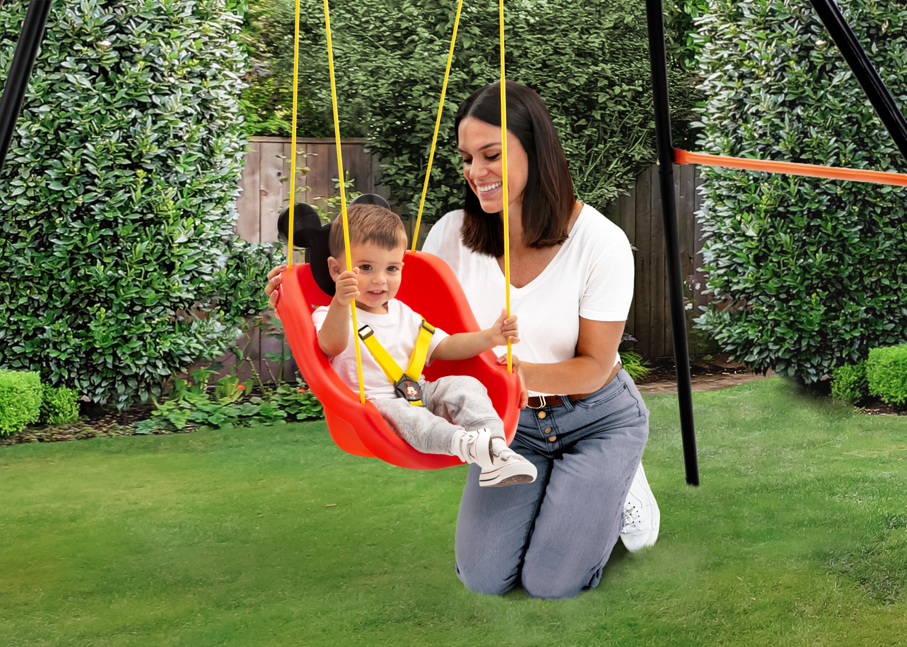 Mickey Mouse 2-in-1 Outdoor Kids Swing - Delta Children