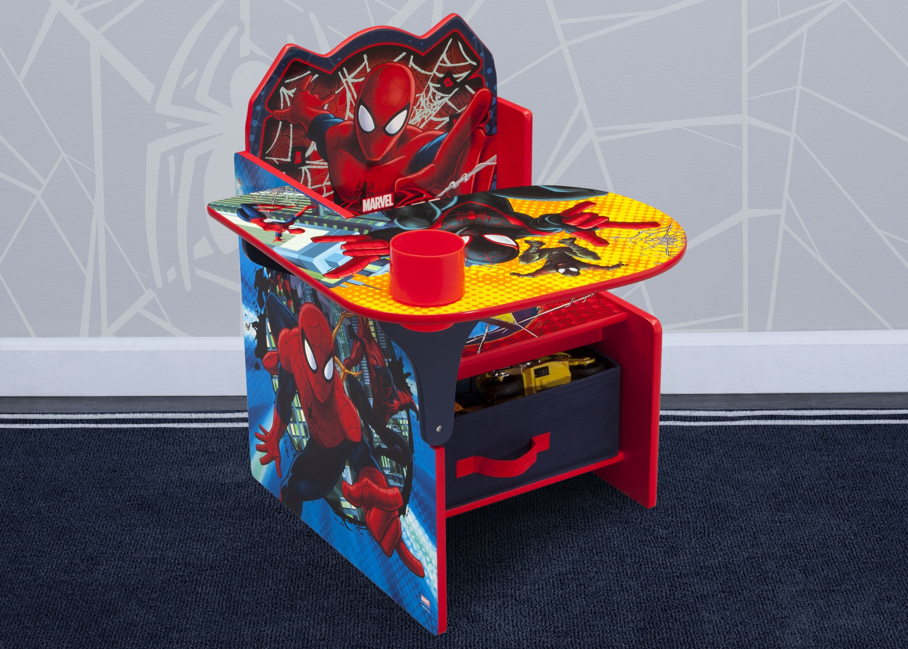 SpiderMan Chair Desk with Storage Bin | Delta Children