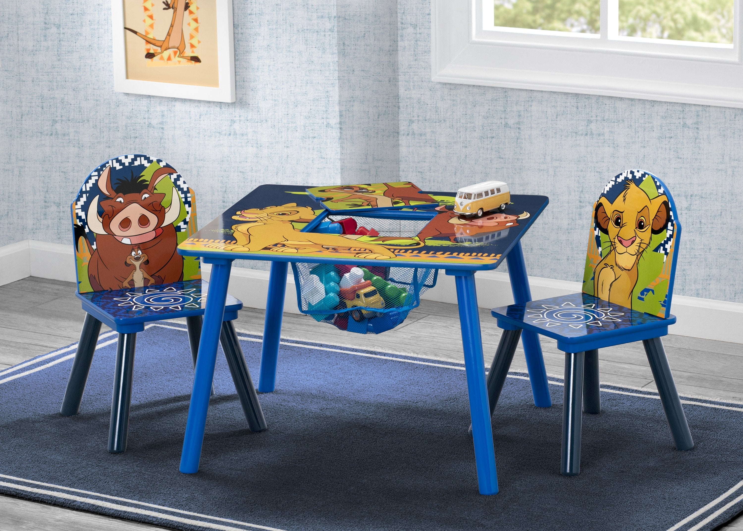 The Lion King Table and Chair Set with Storage - Delta Children