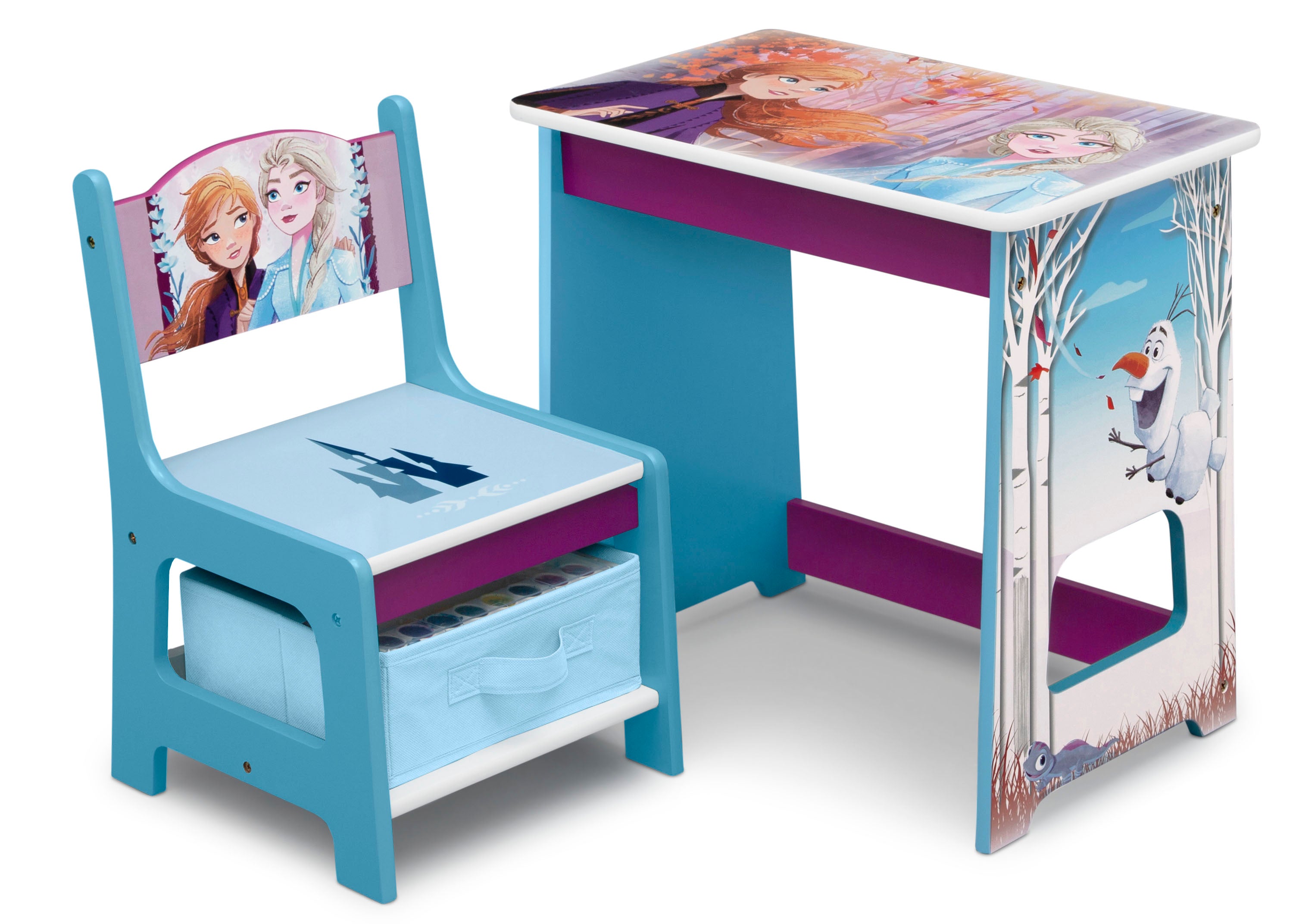 Frozen II Kids Wood Desk and Chair Set - Delta Children