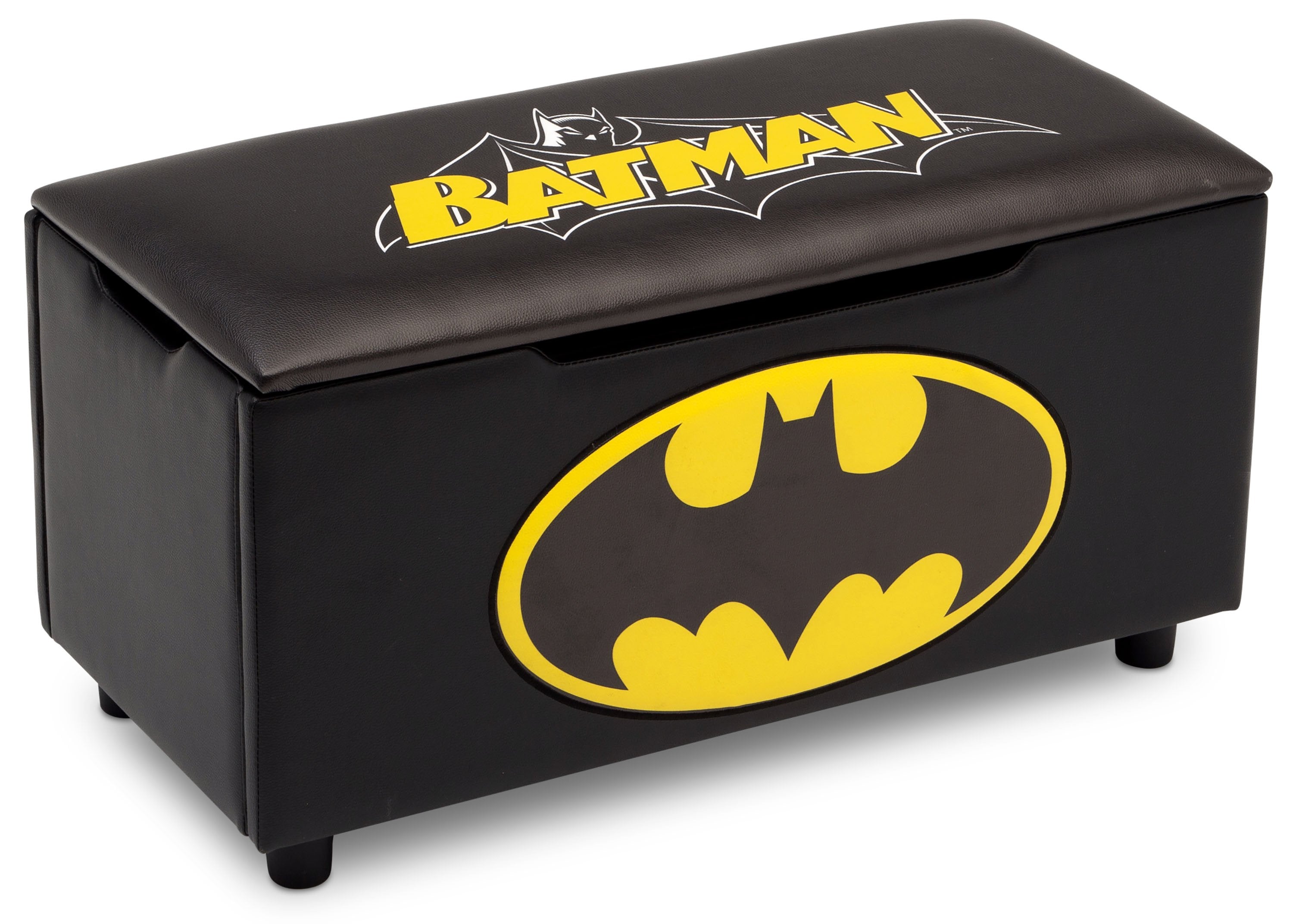 Batman Upholstered Storage Bench for Kids - Delta Children