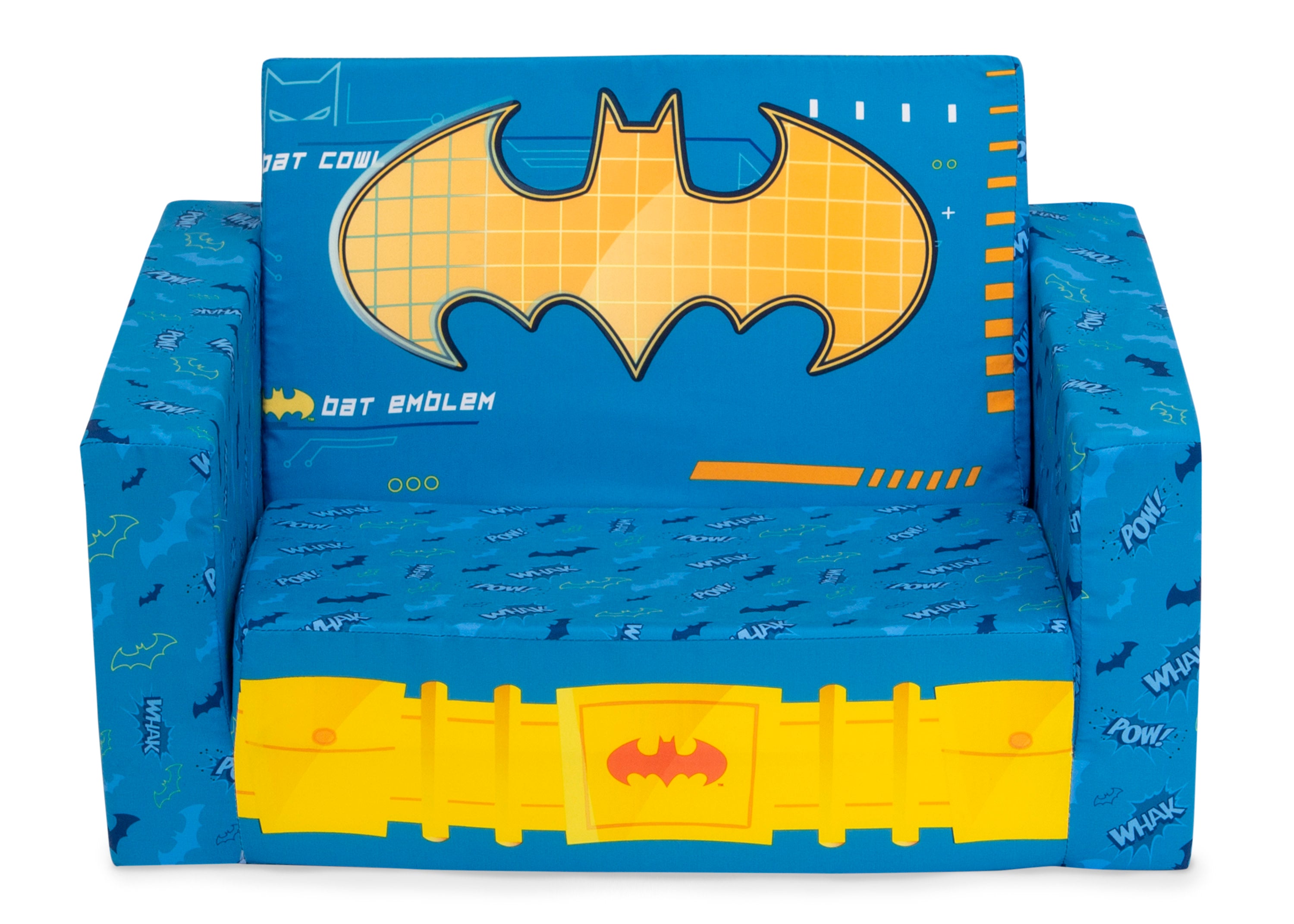 Batman Cozee Flip-Out Chair - 2-in-1 Convertible Chair | Delta Children