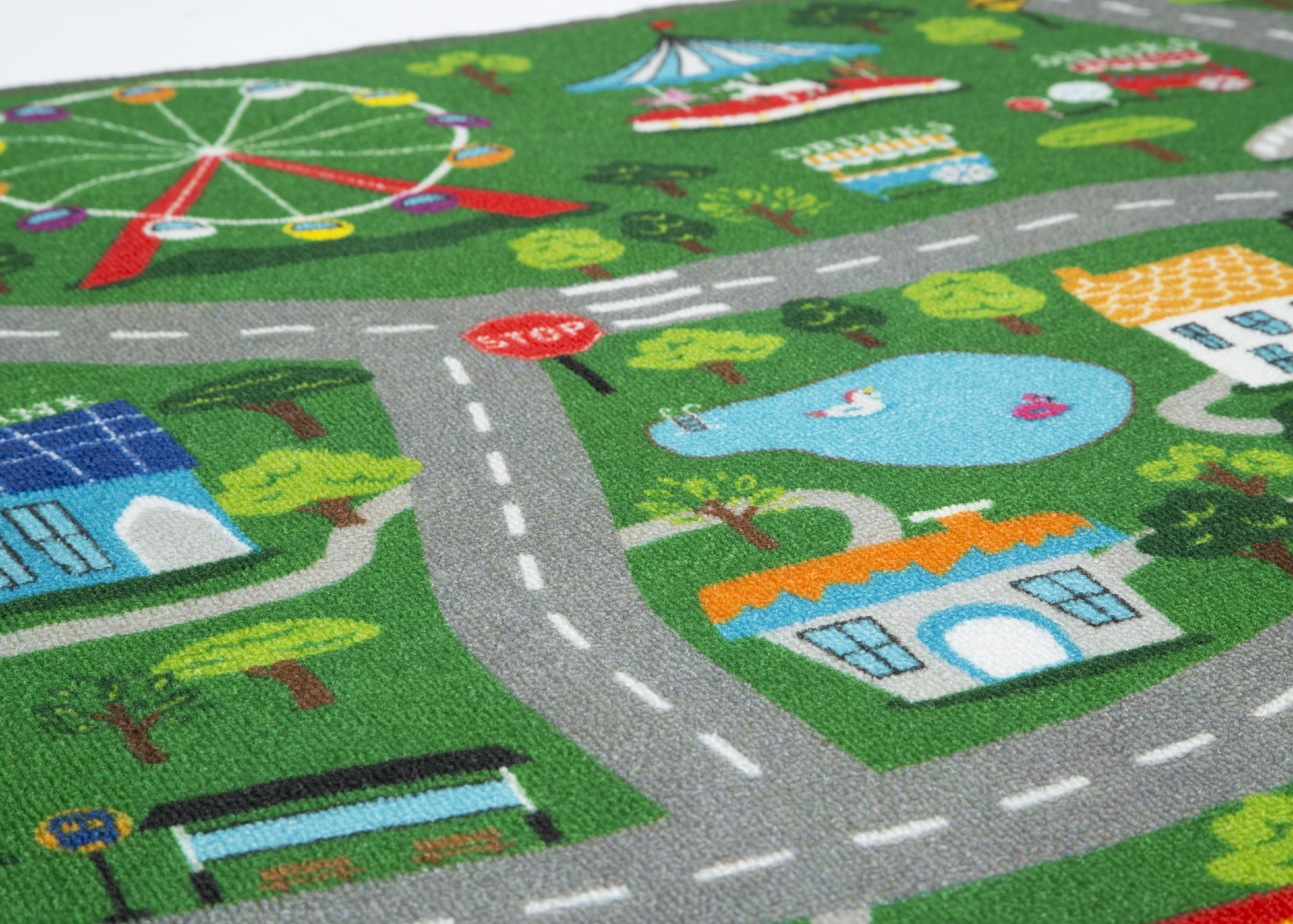 Large Road Map Activity Rug for Girls and Boys - 54-inch | Delta Children