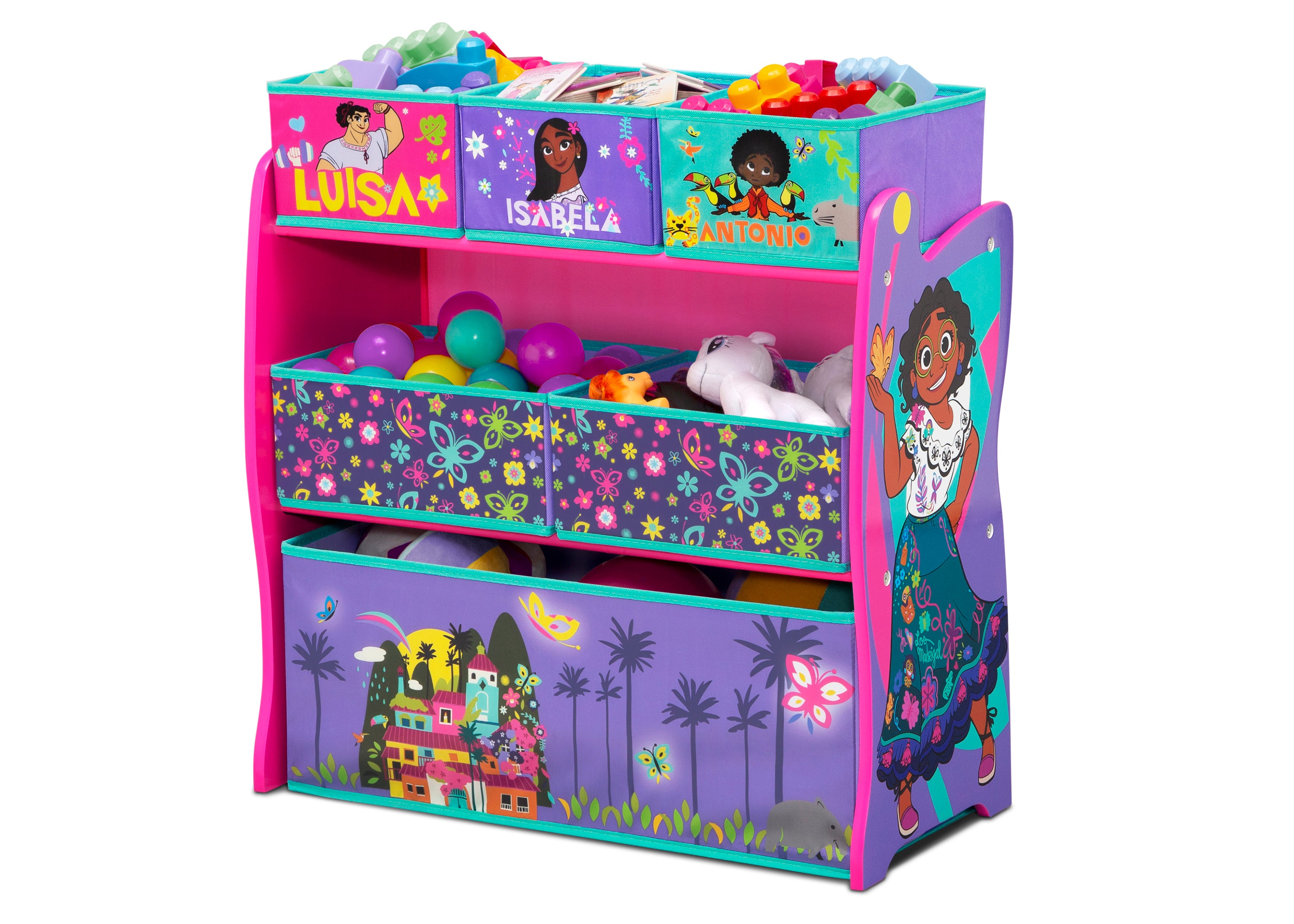 Disney Encanto 6 Bin Design and Store Toy Organizer - Delta Children