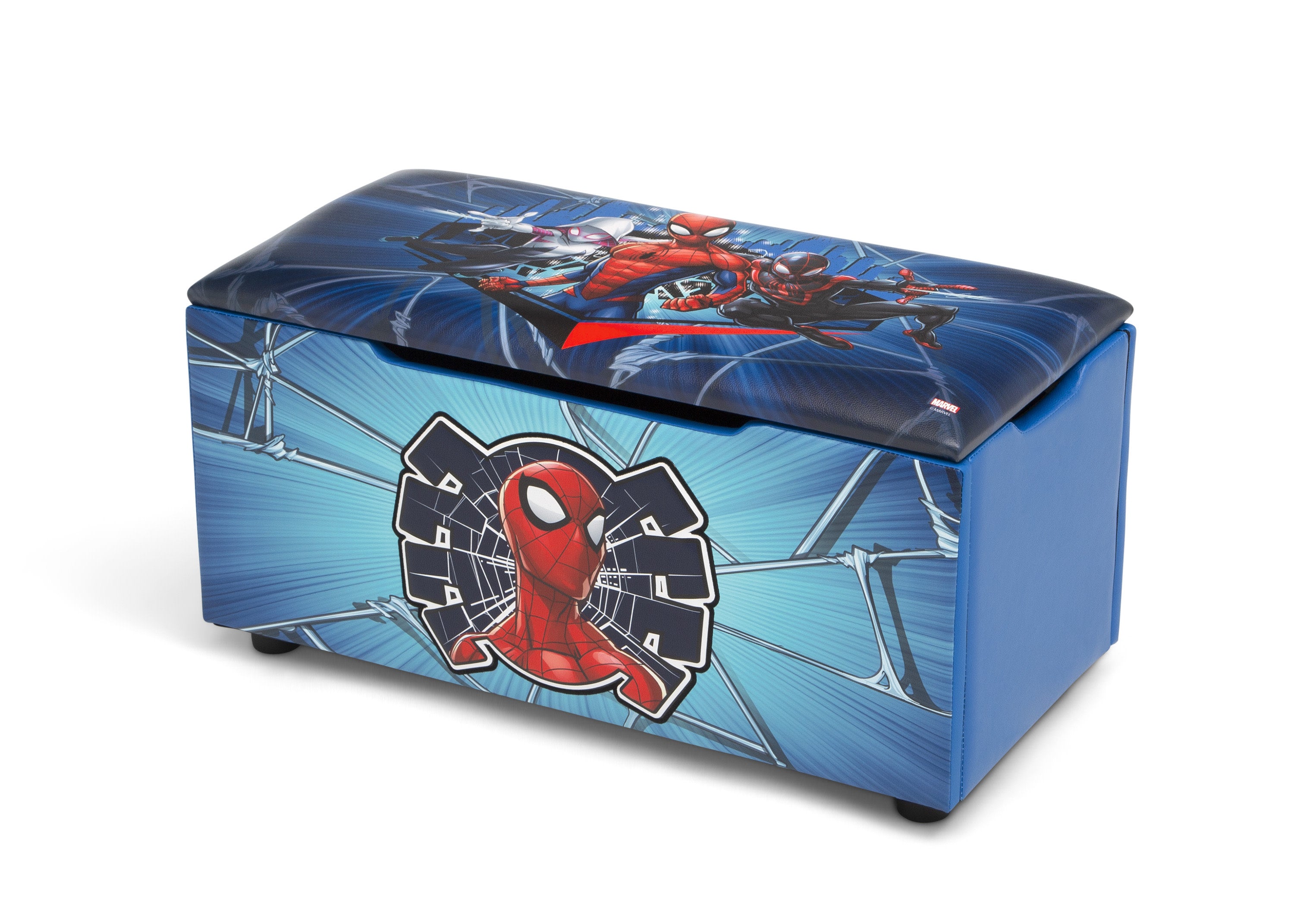 Spider-Man Upholstered Storage Bench for Kids - Delta Children