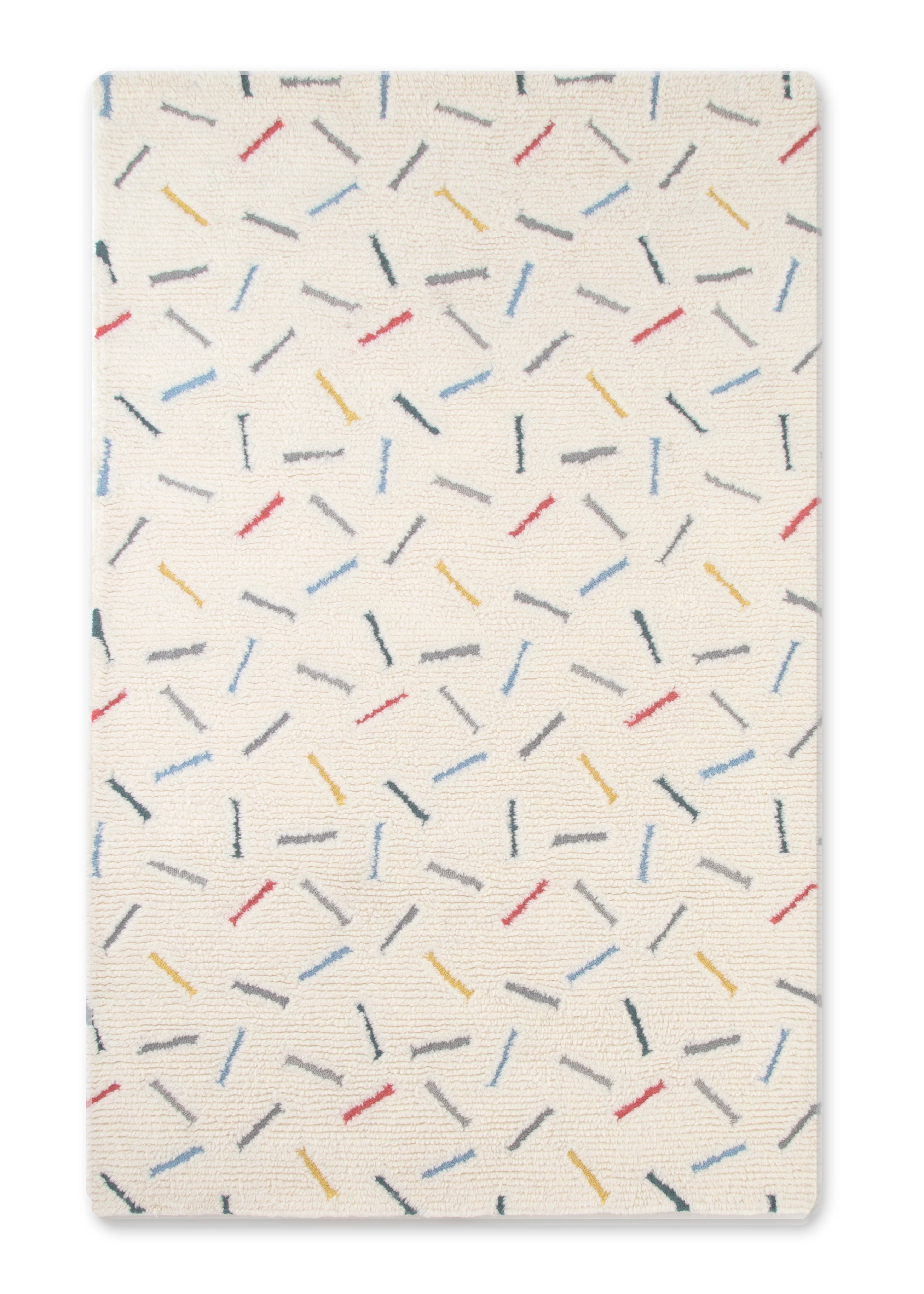 Colored Sprinkles Hand-Tufted 100% Wool Area Rug 5x8 - Delta Children
