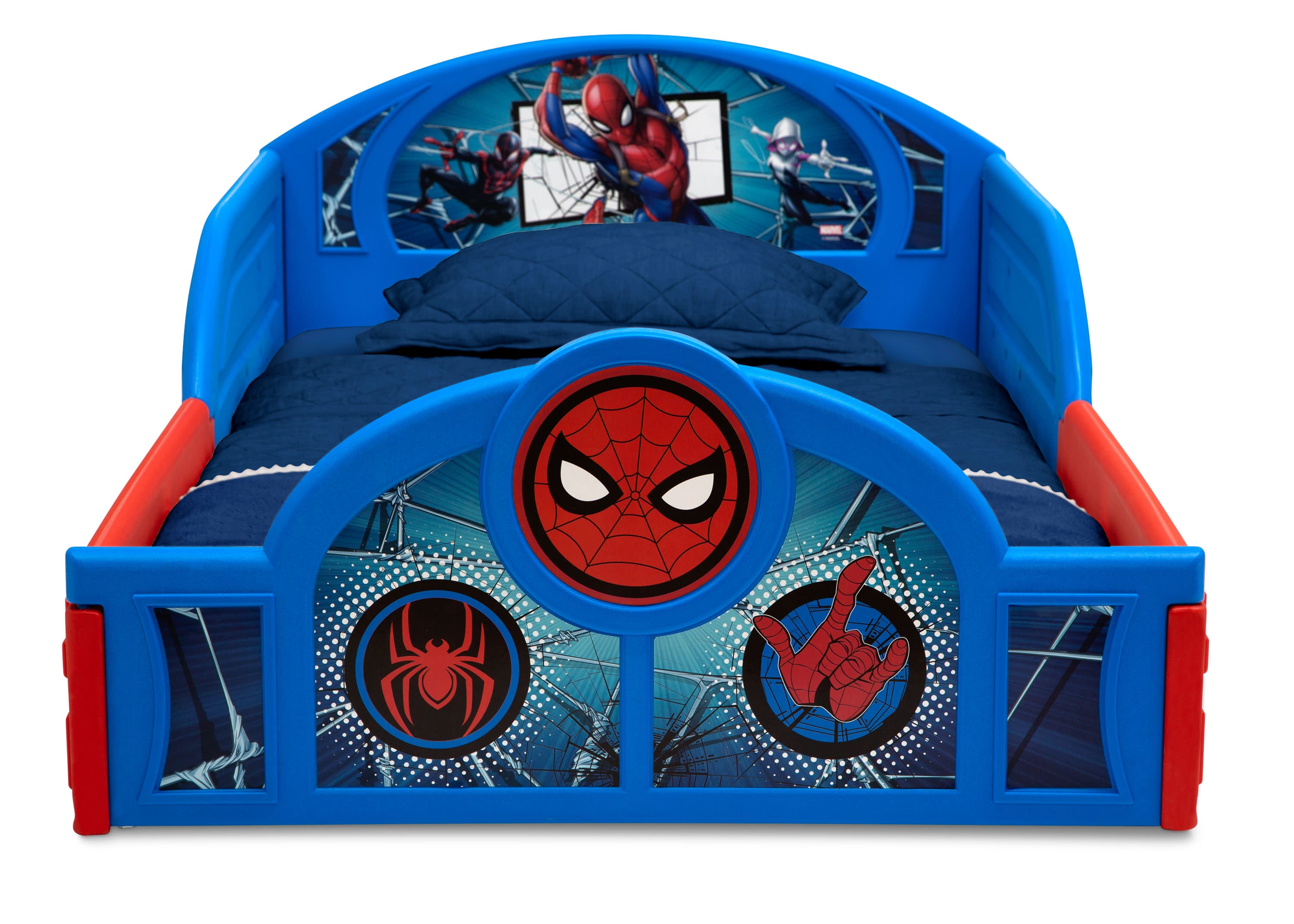 Spider-Man Sleep and Play Toddler Bed with Built-In | Delta Children