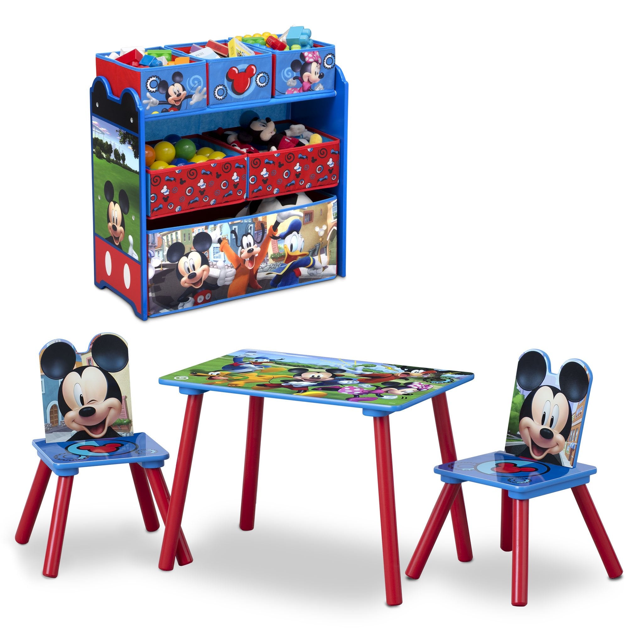 Mickey Mouse 4-Piece Playroom Solution – Set Includes | Delta Children
