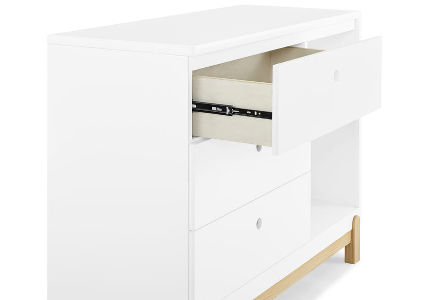 Poppy 3 Drawer Dresser with Cubbies - Delta Children