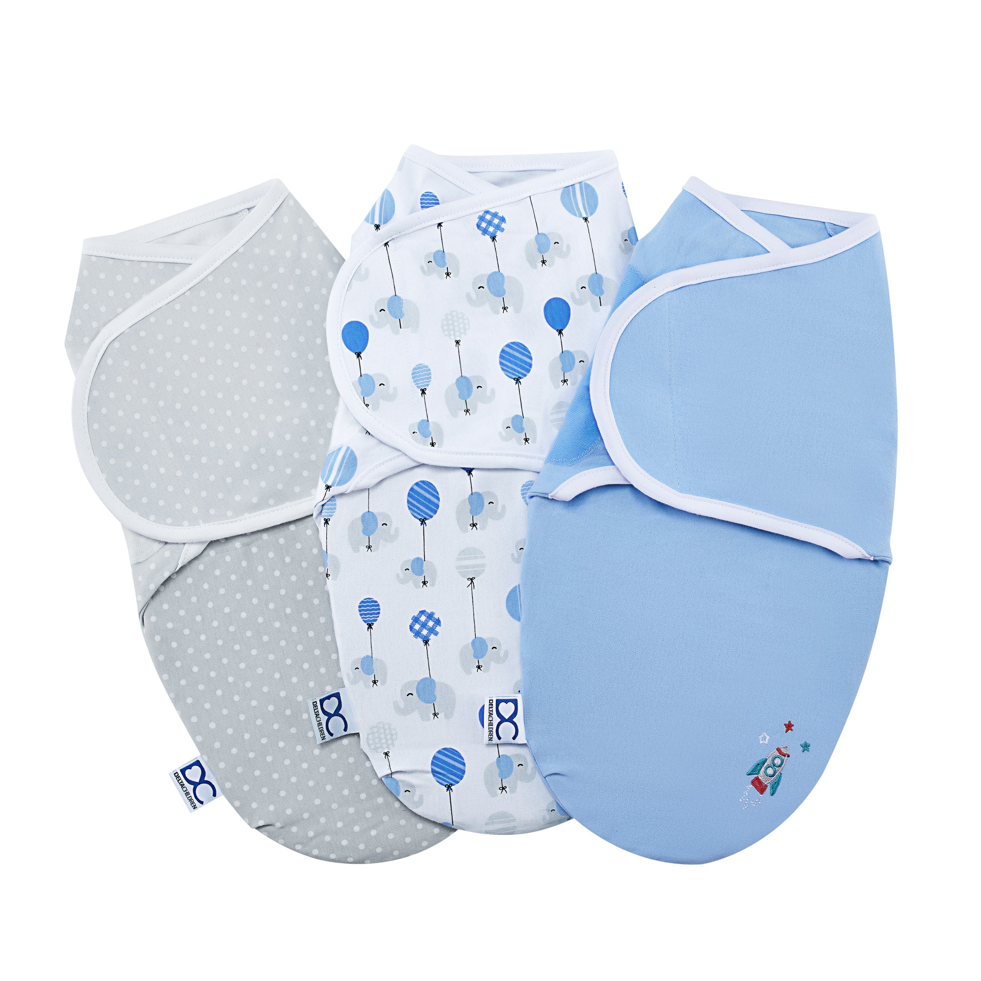 Little Lambs Adjustable Swaddle Wrap - Size Extra | Delta Children