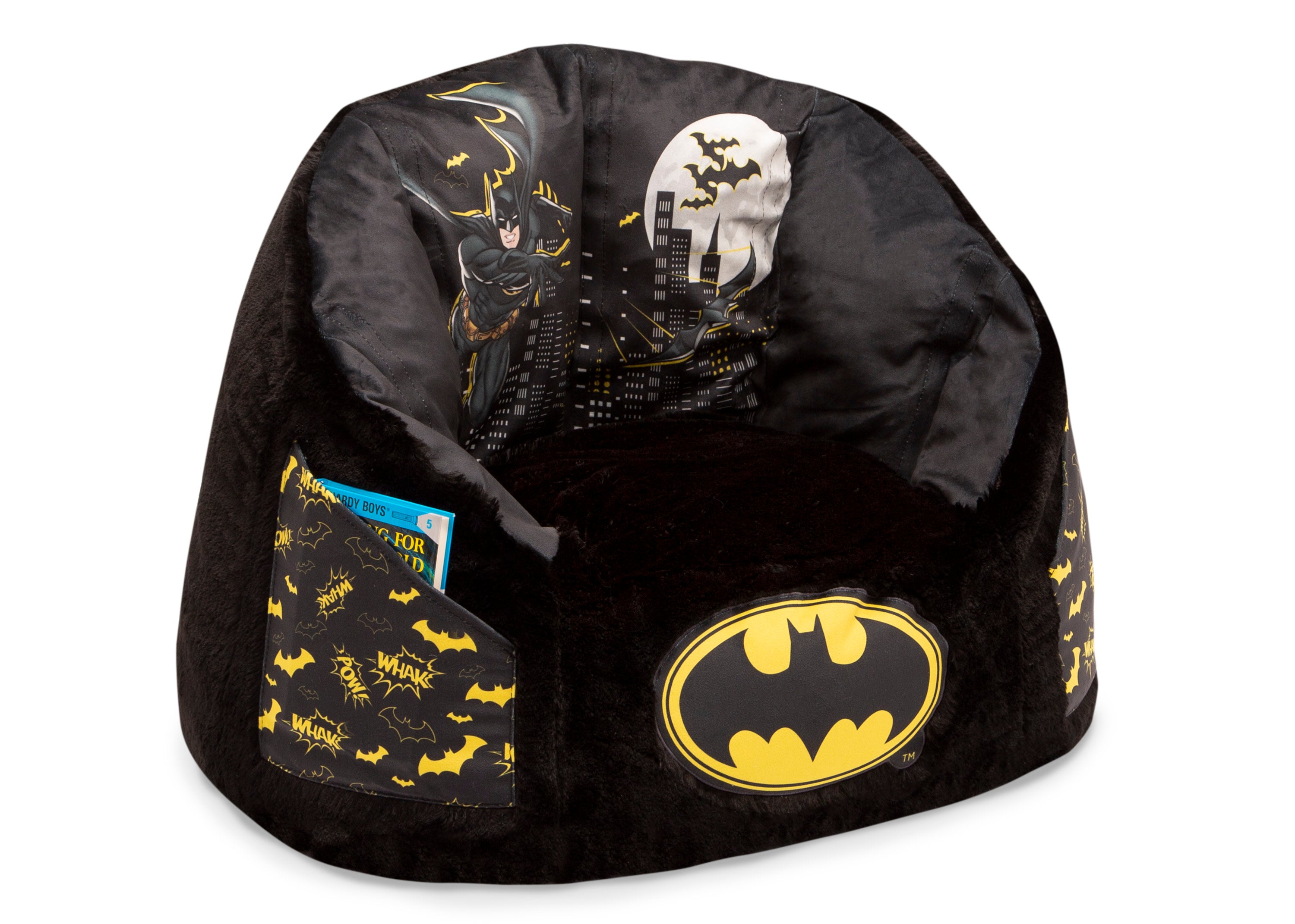 Batman Cozee Fluffy Chair, Kid Size (For Kids Up To | Delta Children