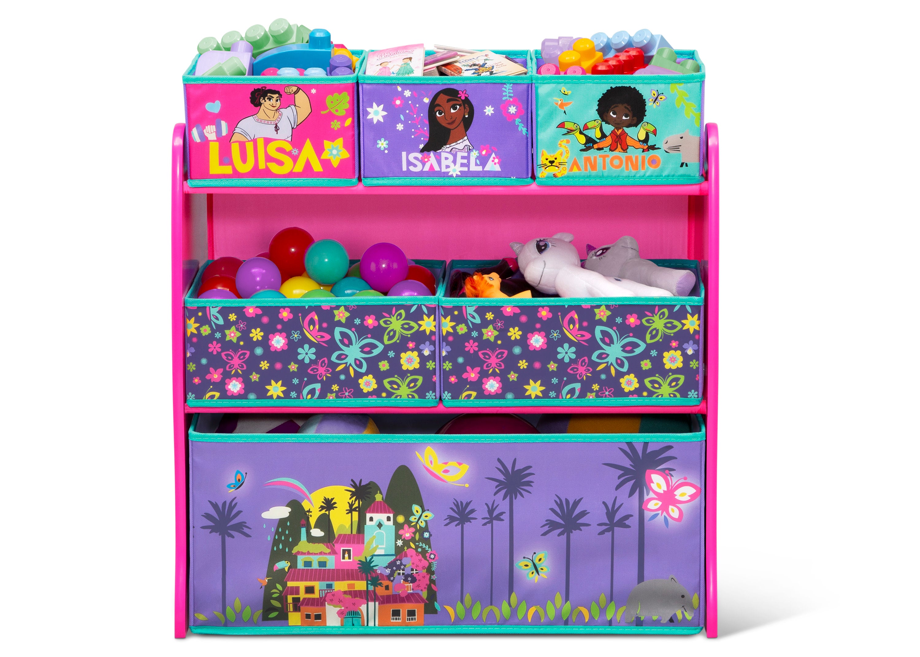 Disney Encanto 6 Bin Design and Store Toy Organizer - Delta Children