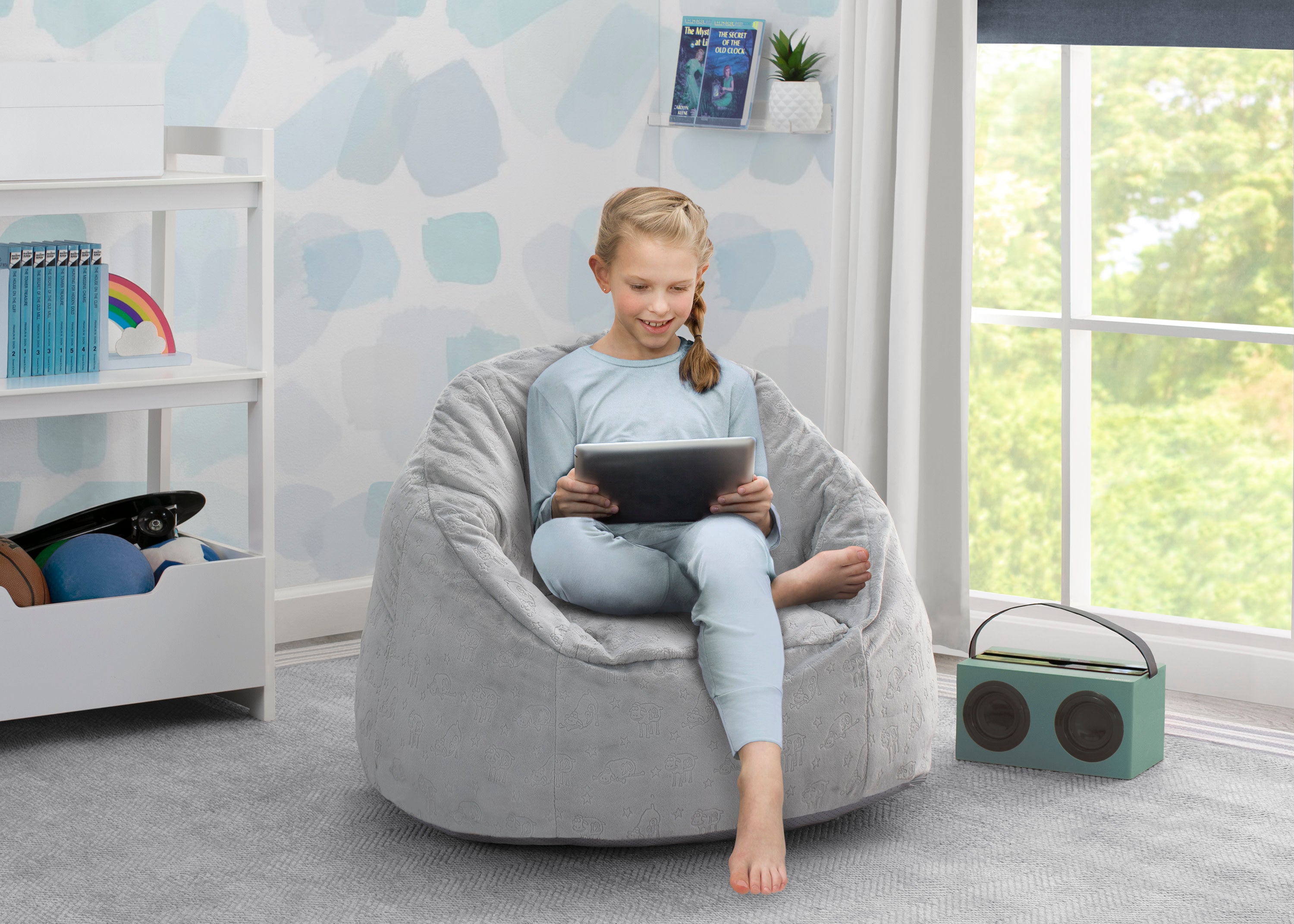 Perfect Sleeper Fluffy Chair for Kids - Delta Children