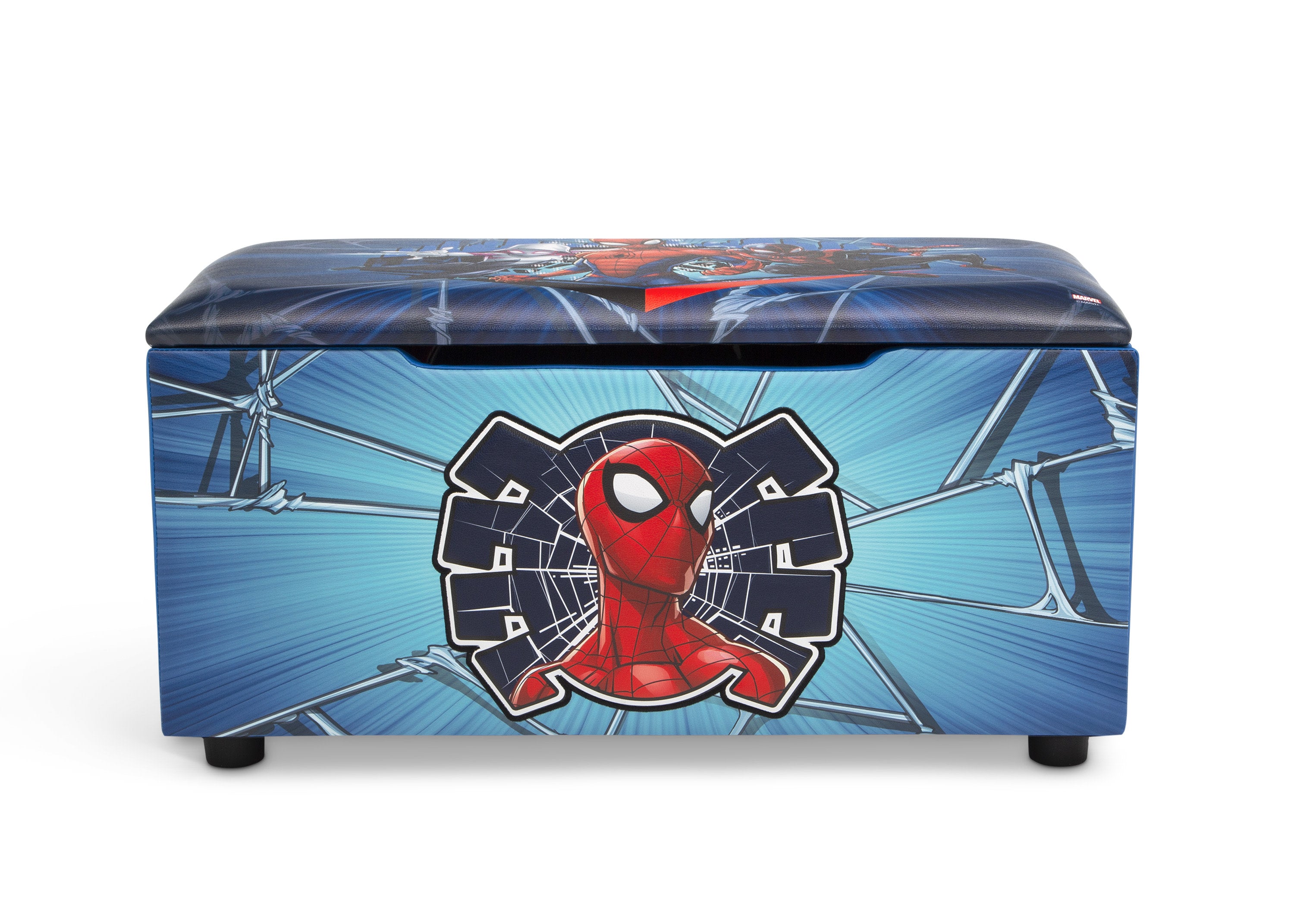 Spider-Man Upholstered Storage Bench for Kids - Delta Children